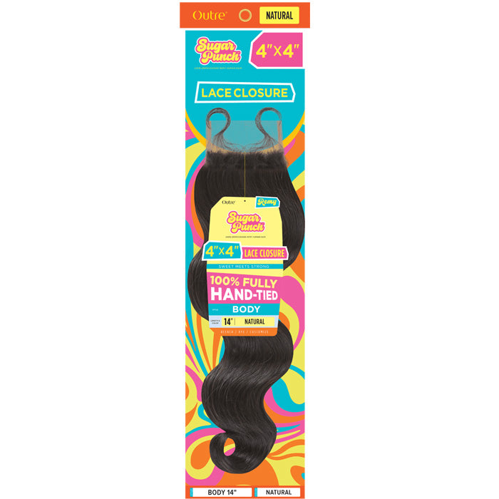 Outre Sugar Punch 100% Unprocessed Remy Human Hair Hand-Tied 4x4 HD La – Shophairwigs