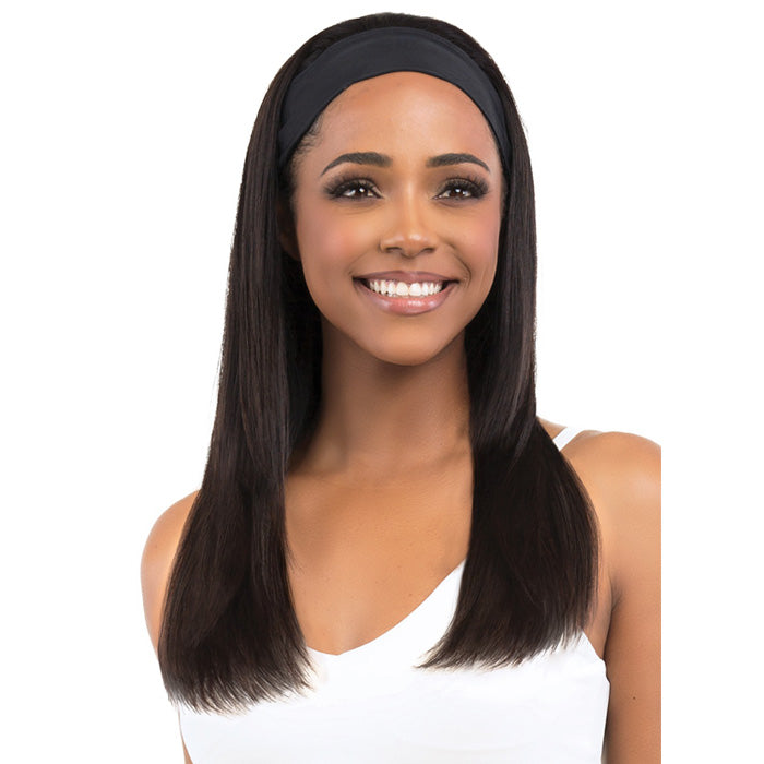 Bobbi Boss Active 100% Human Hair Headband Wig - MH1422 HB STRAIGHT ...
