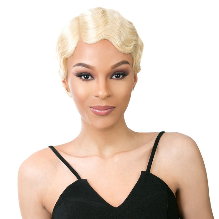 It's a Wig 100% Human Hair Lace Front Wig - LACE HH FINGER ROLL ...
