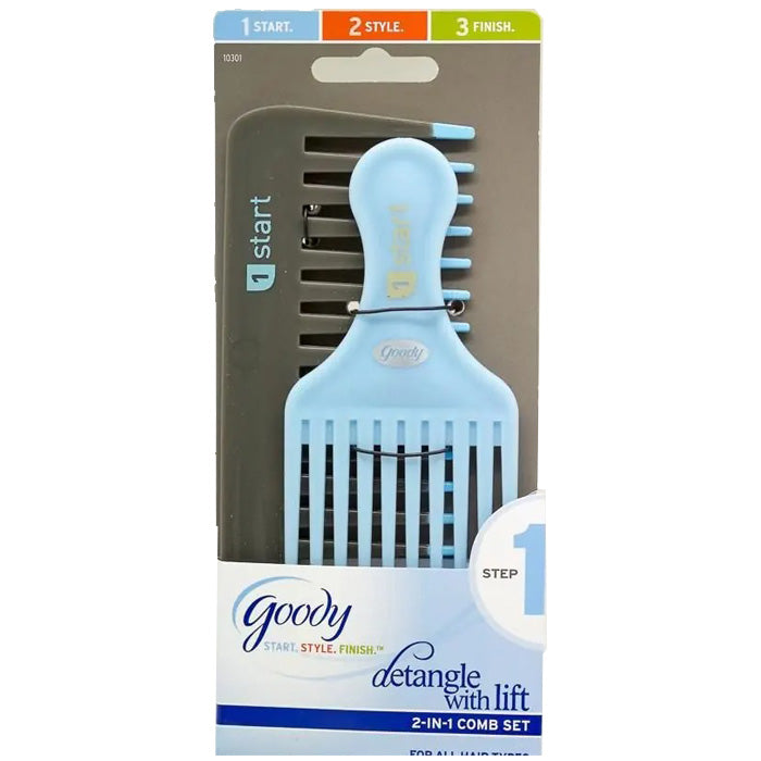 Goody Detangling Rake / Lift Comb Combo - model 10301 – Shophairwigs