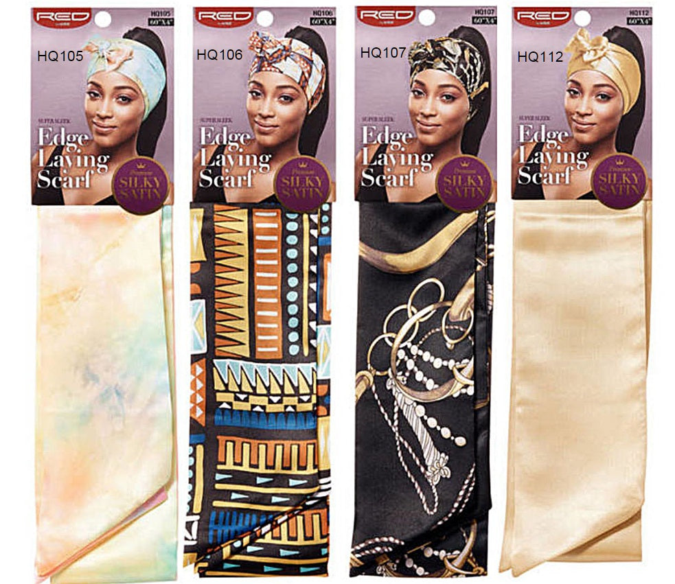 RED BY KISS SILKY SATIN EDGE LAYING SCARF TIE DYE – Shophairwigs