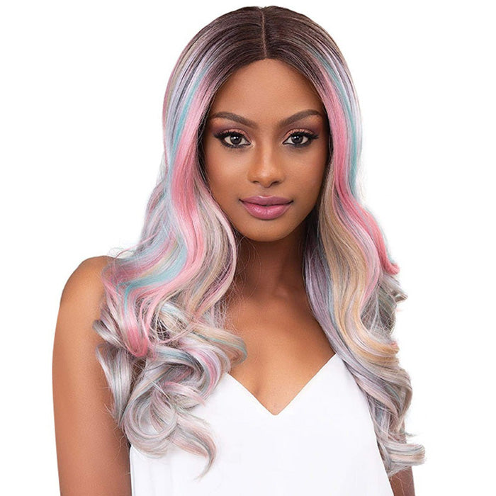 Janet Collection Synthetic Deep Part Color Me Lace Front Wig - LOVELY ...
