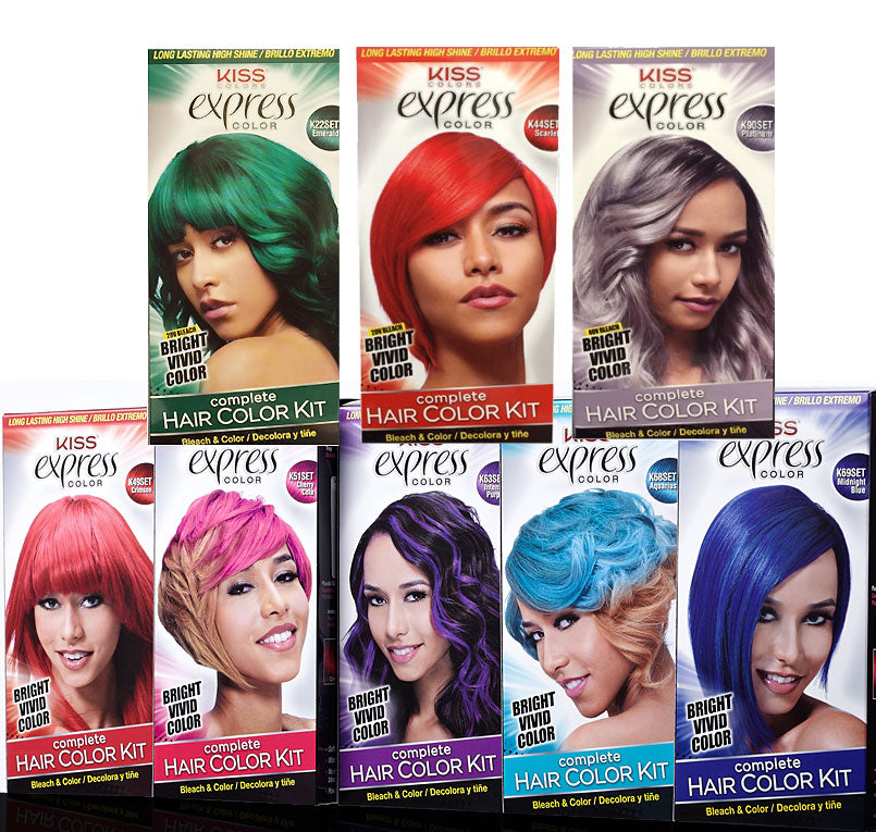 Kiss Colors Express Color Hair Coloring Kit – Shophairwigs