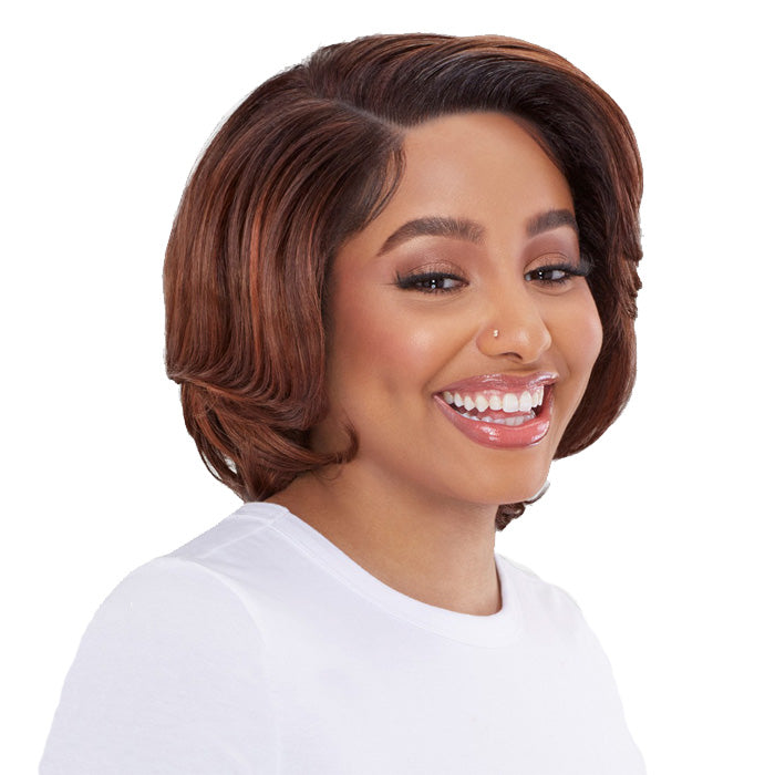 Vivace Xceptional Gold Label Wide Glueless Synthetic Wavy Bob HD Lace ...